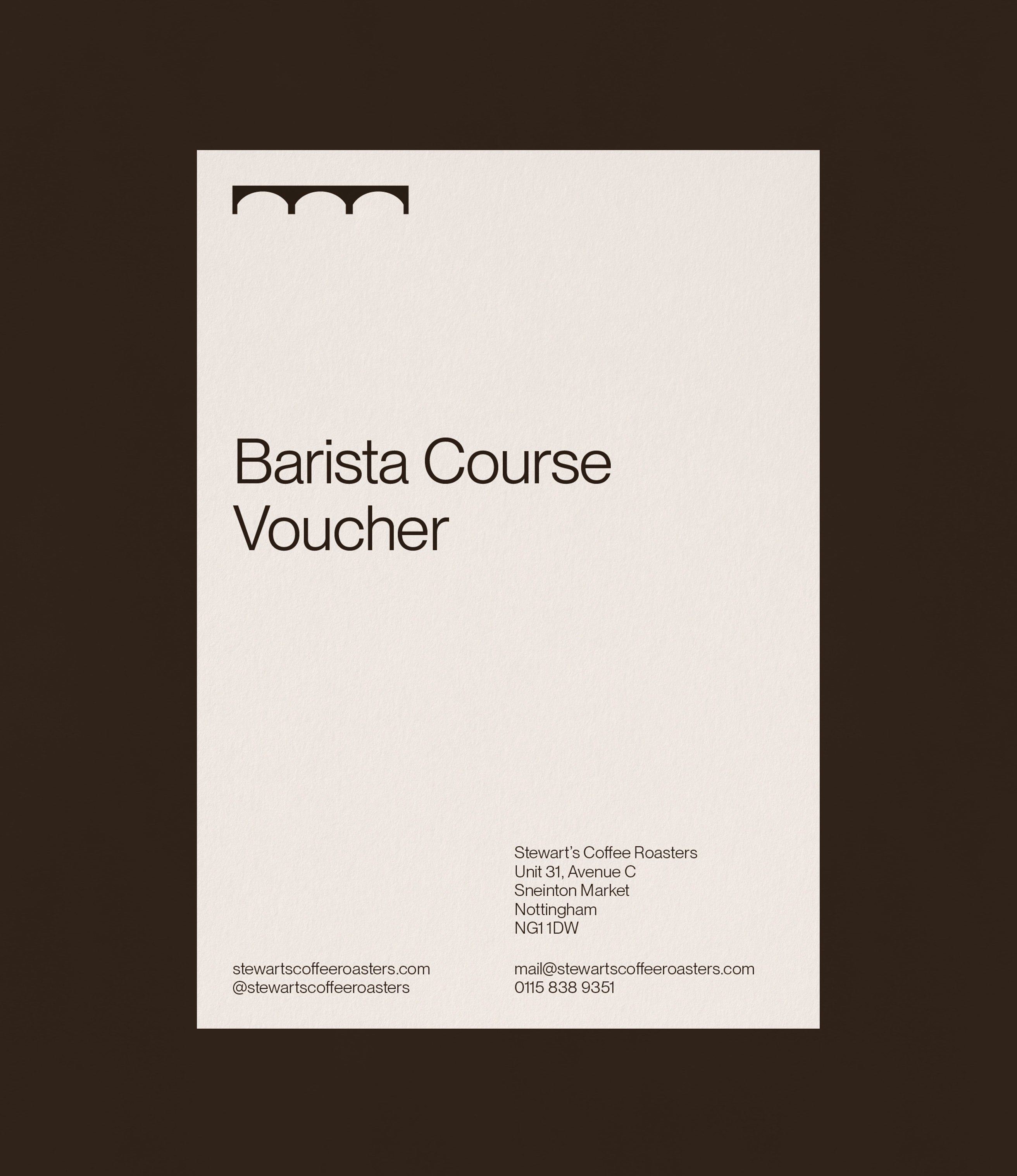Barista Course Voucher - Gift the Perfect Coffee Experience – Stewarts ...